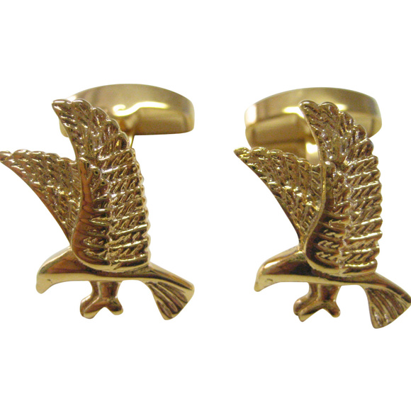 Kiola Designs | Accessories | Gold Toned Flying Eagle Cufflinks | Poshmark